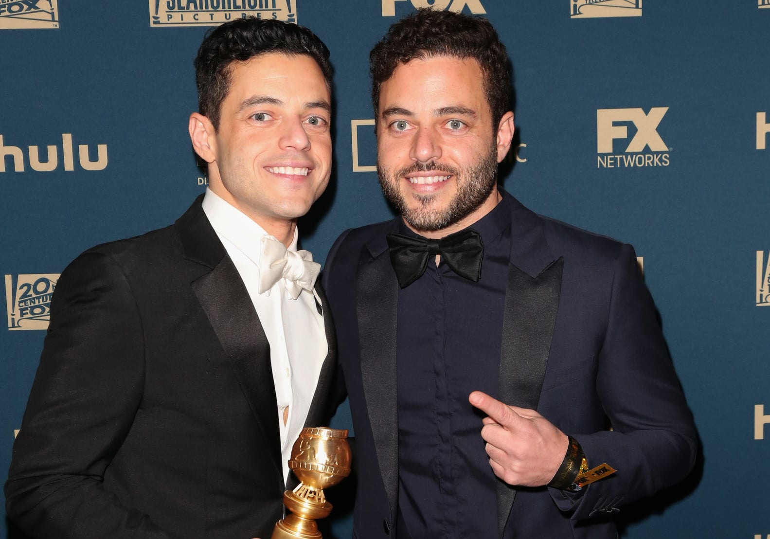 Rami Malek With Twin Sami Pictures | PS Celebrity