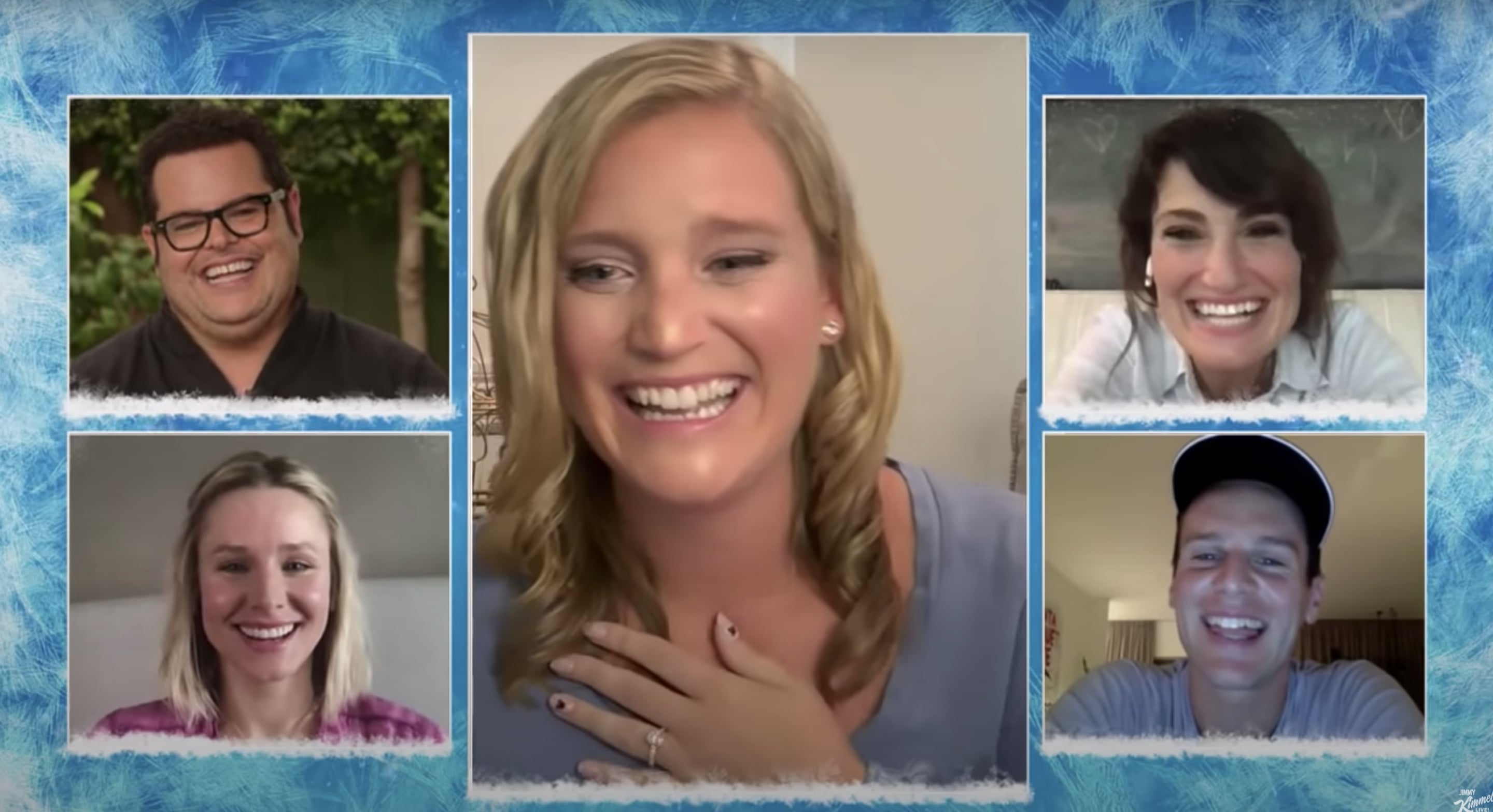 Watch the Frozen Cast Surprise a Nurse on Jimmy Kimmel | POPSUGAR ...