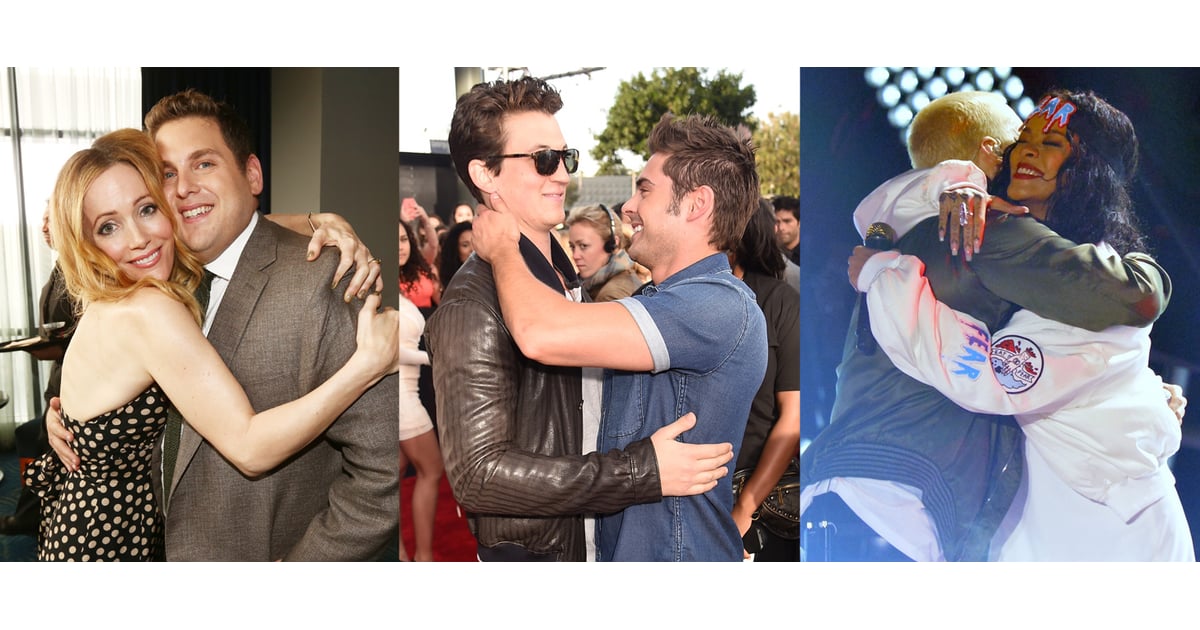 Celebrities Hugging at the MTV Movie Awards 2014 | POPSUGAR Celebrity