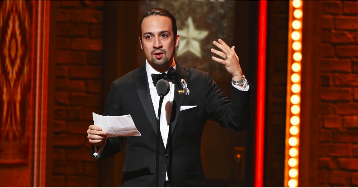 Lin-Manuel Miranda's Acceptance Speech at Tony Awards 2016 | POPSUGAR ...
