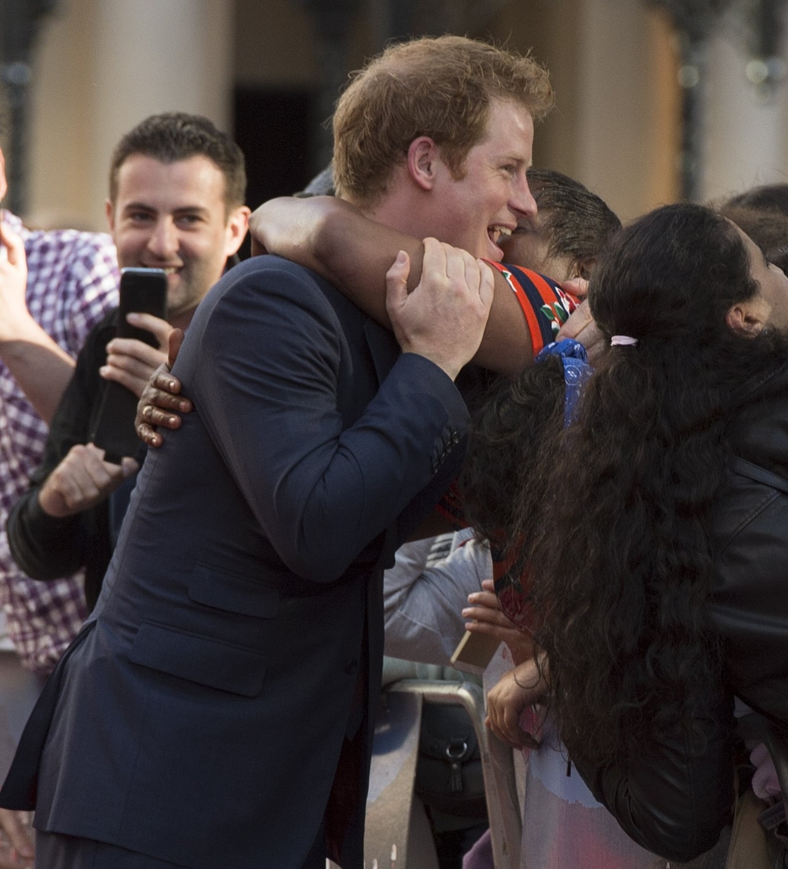Prince Harry Hugged at a London Screening | Pictures | POPSUGAR Celebrity