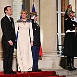 Brigitte Macron's Louis Vuitton Dress at State Dinner | POPSUGAR Fashion