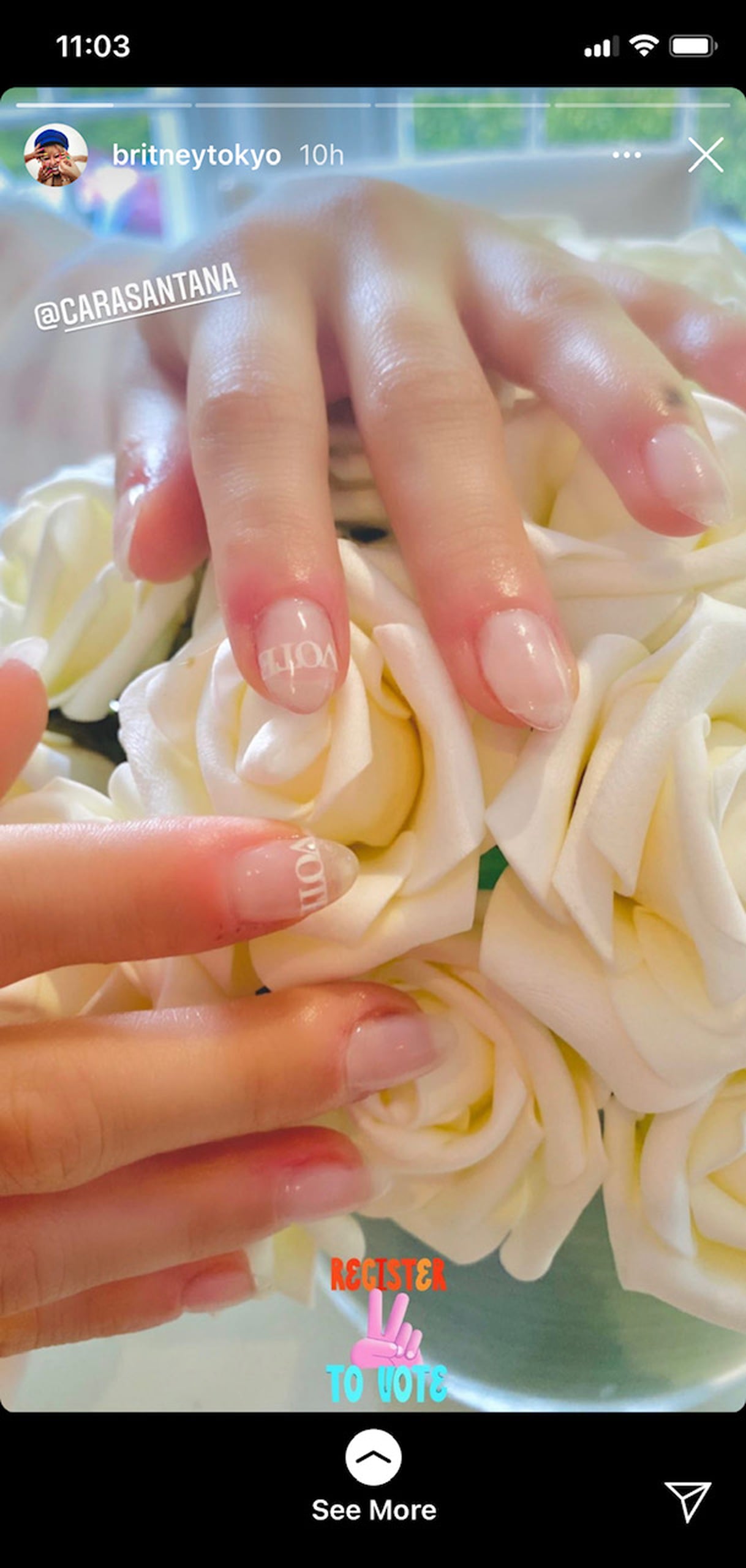 Celebrities Wearing Vote-Themed Nail Art This Year | PS Beauty