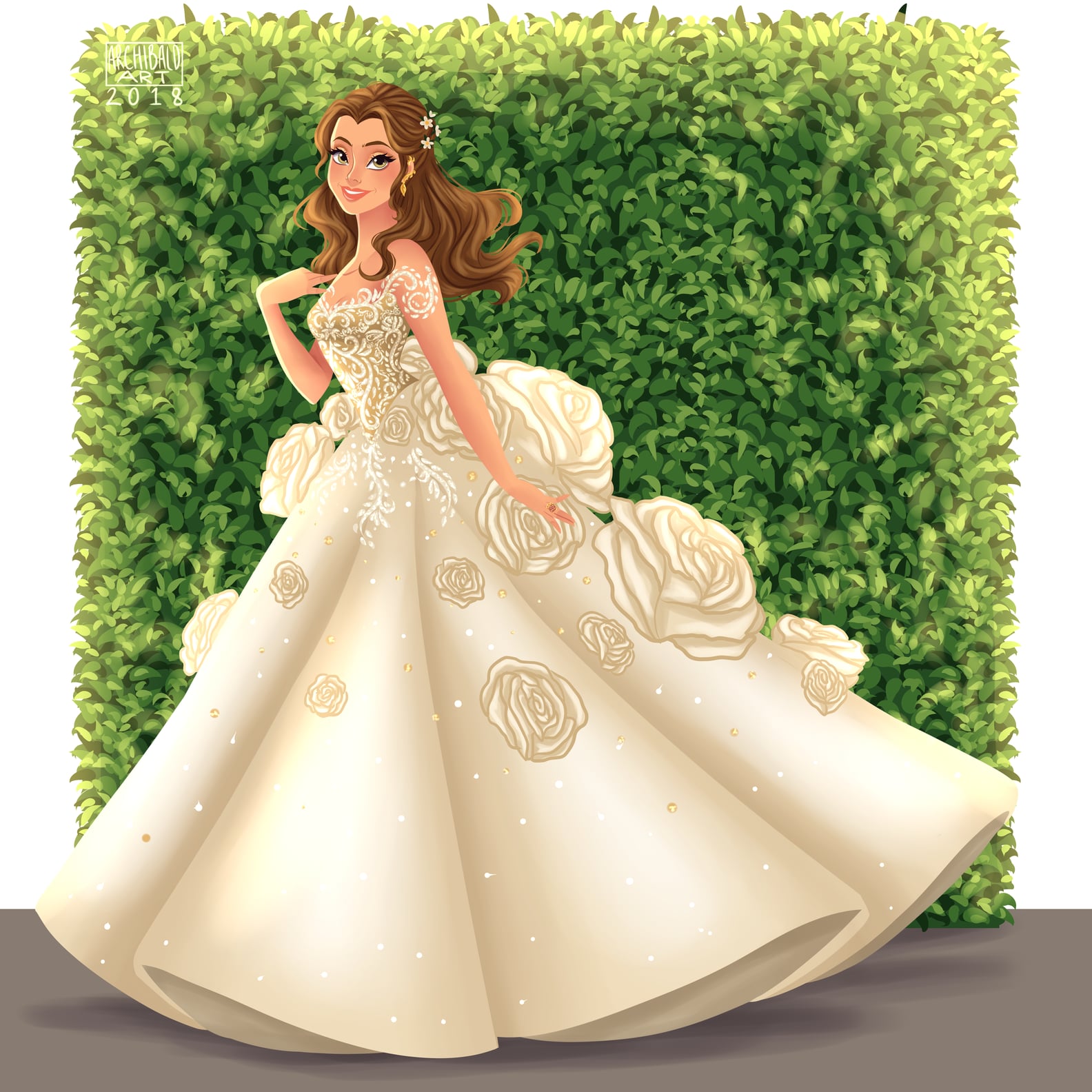 Disney Princesses as Brides Art | PS Smart Living