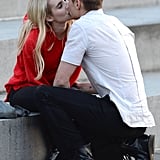 Emma Roberts and Dave Franco Kiss on the Set of Nerve | POPSUGAR Celebrity