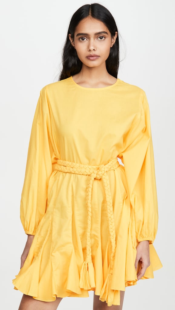 Amanda Gorman's Yellow Alice + Olivia Dress on GMA | POPSUGAR Fashion
