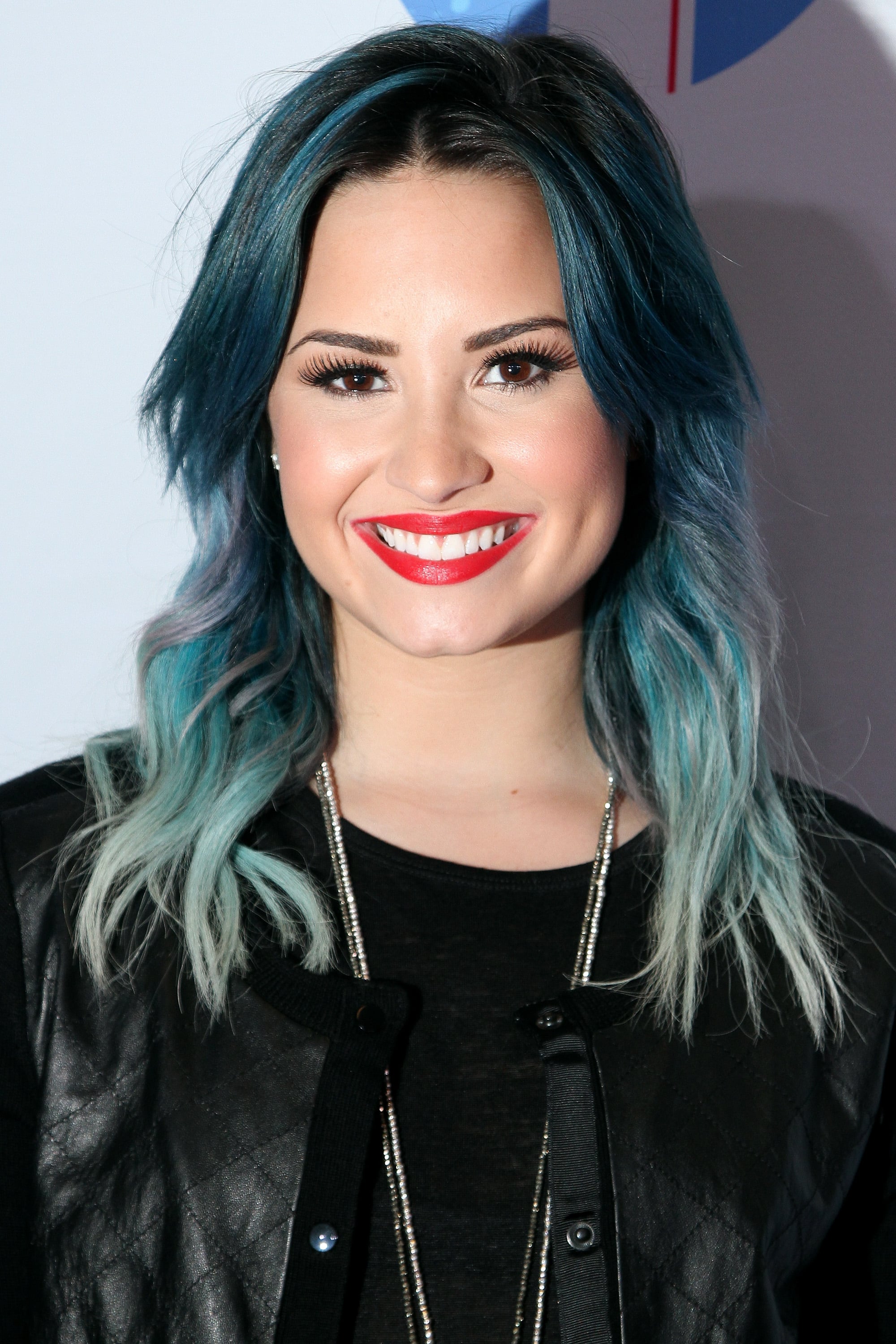 Demi Lovato Short Blue Hair X Factor