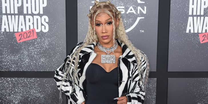 BIA's Bottega Veneta Zebra Coat | BET Hip Hop Awards | POPSUGAR Fashion