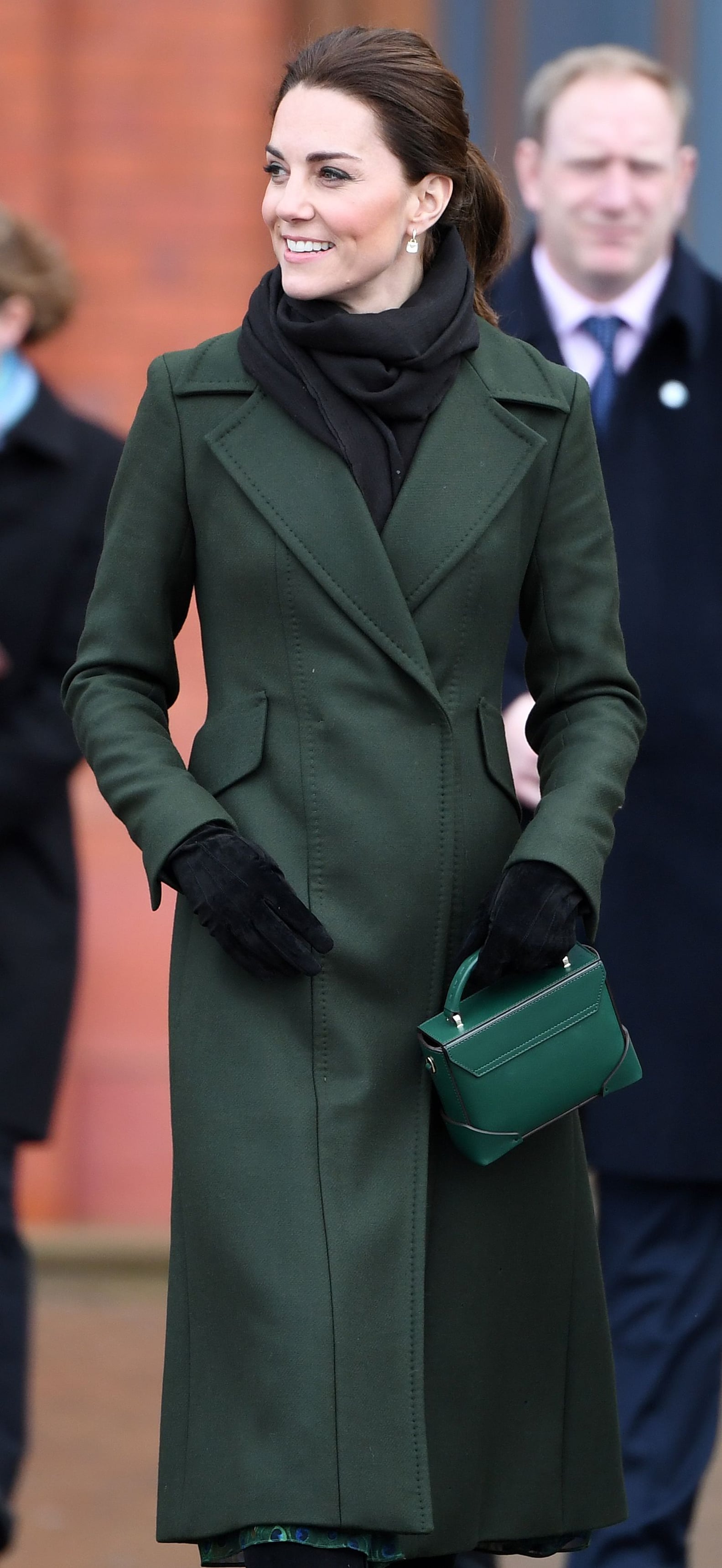Kate Middleton's Green Sportmax Coat Blackpool March 2019 | PS Fashion