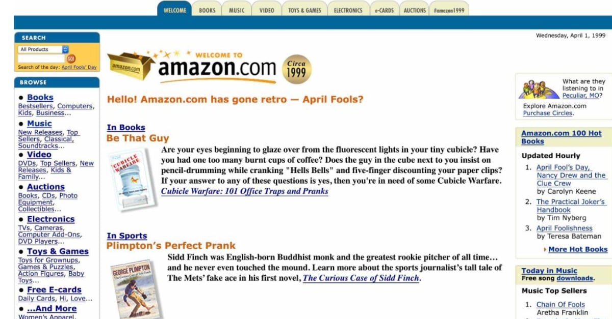What Did Amazon Used to Look Like? | PS Tech