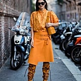 Orange Street Style Outfits | POPSUGAR Fashion