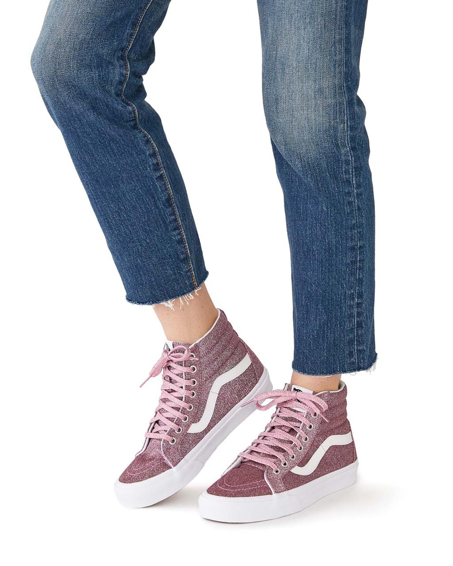 Pink Glitter Vans Sneakers | PS Fashion