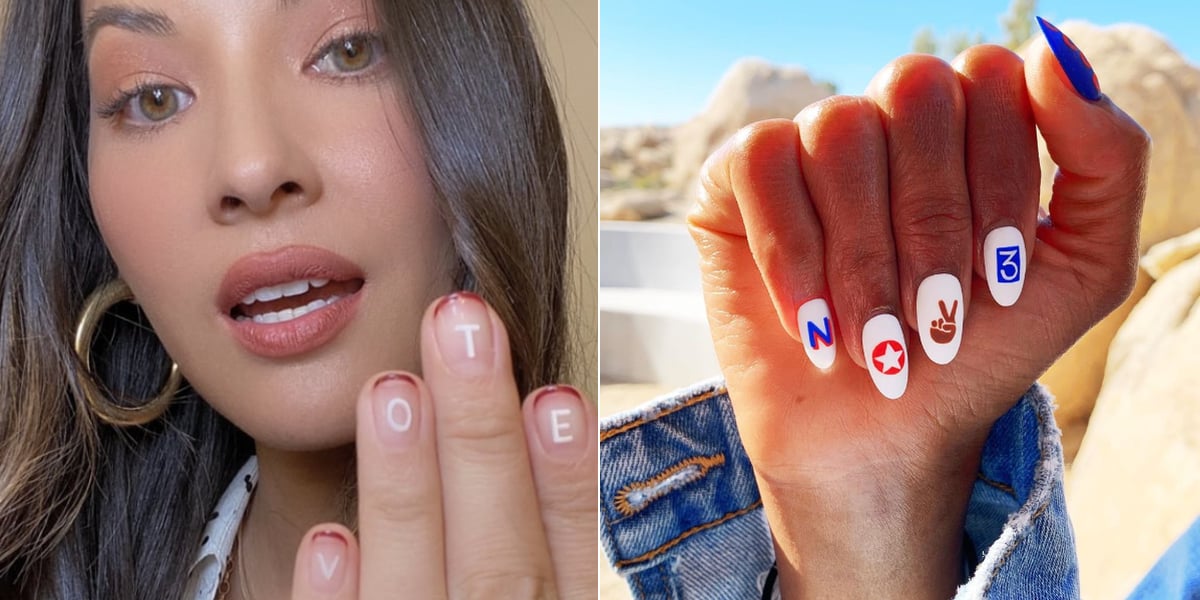 Celebrities Wearing Vote-Themed Nail Art This Year | PS Beauty