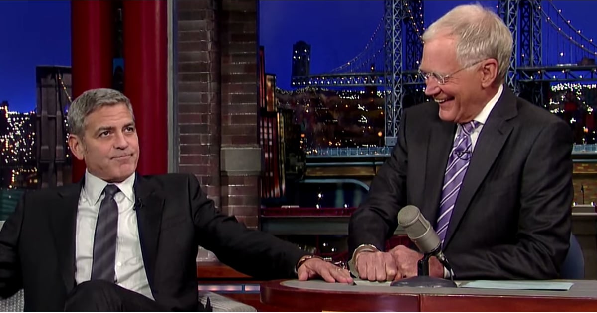George Clooney Last Time on Late Show David Letterman | POPSUGAR Celebrity