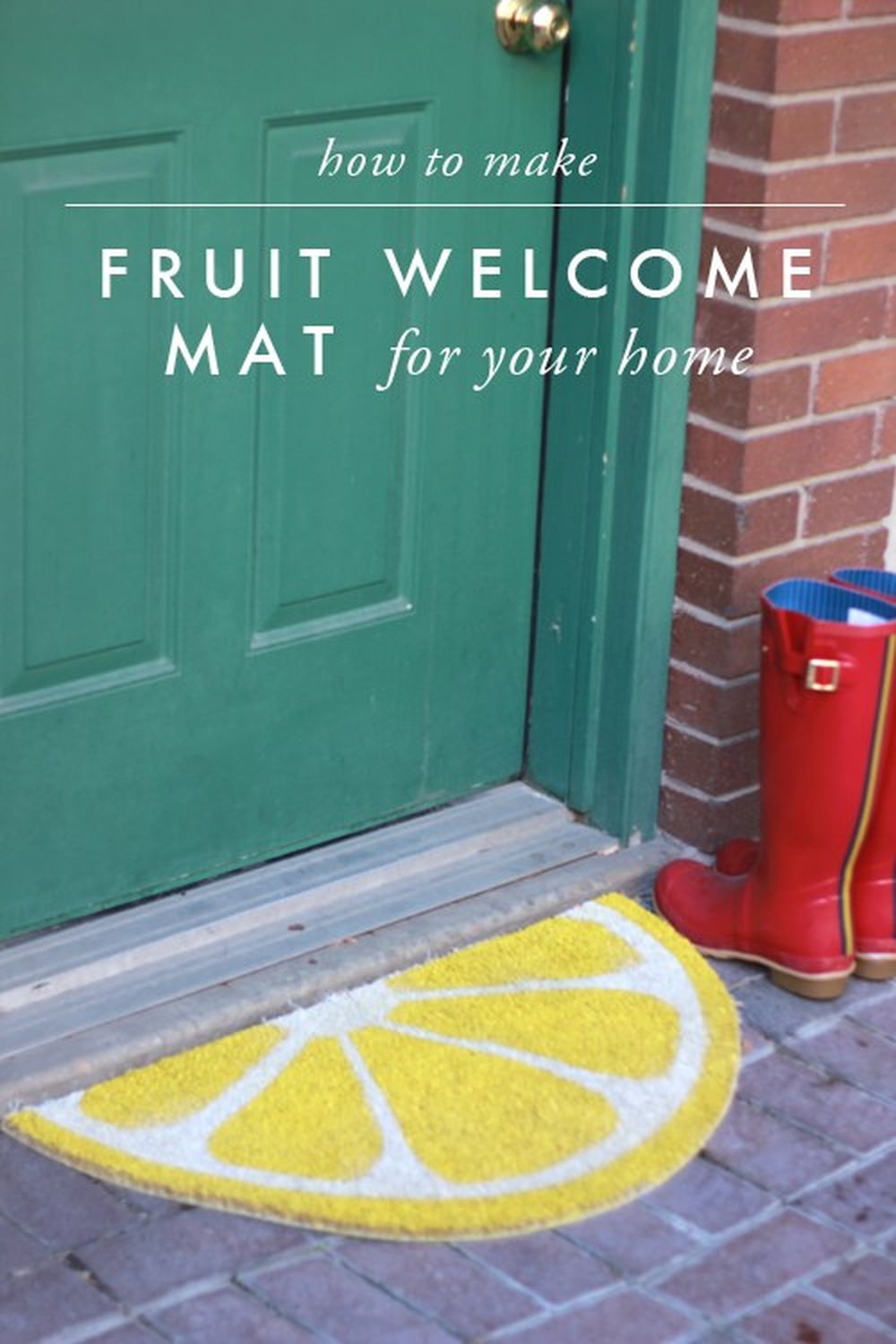 DIY Fruit Welcome Mat | PS Home