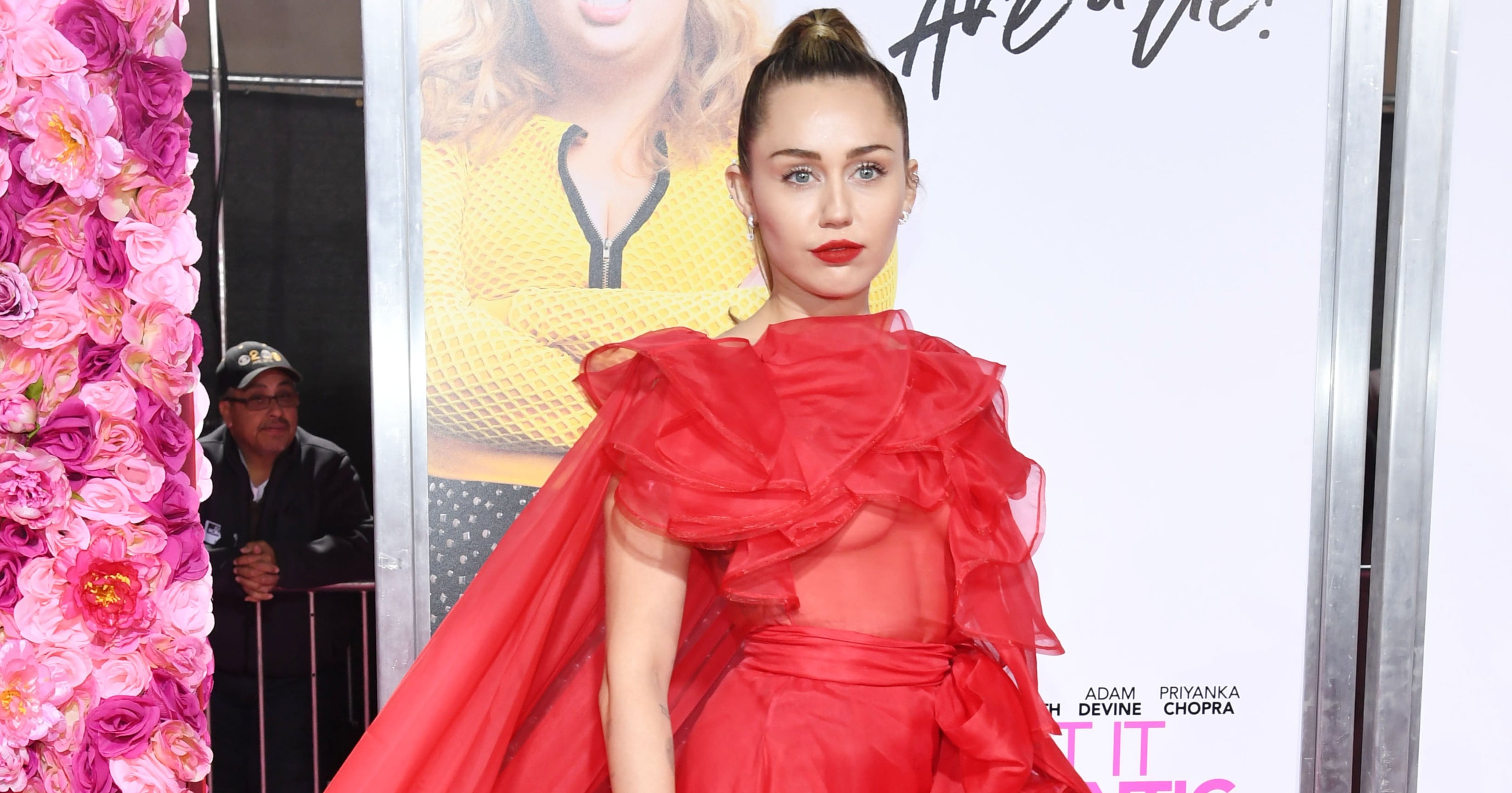 Miley Cyrus's Red Dress at Isn't It Romantic Premiere | PS UK Fashion