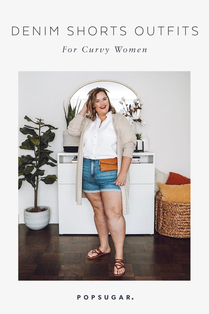 Denim Shorts Plus Size Outfits | POPSUGAR Fashion