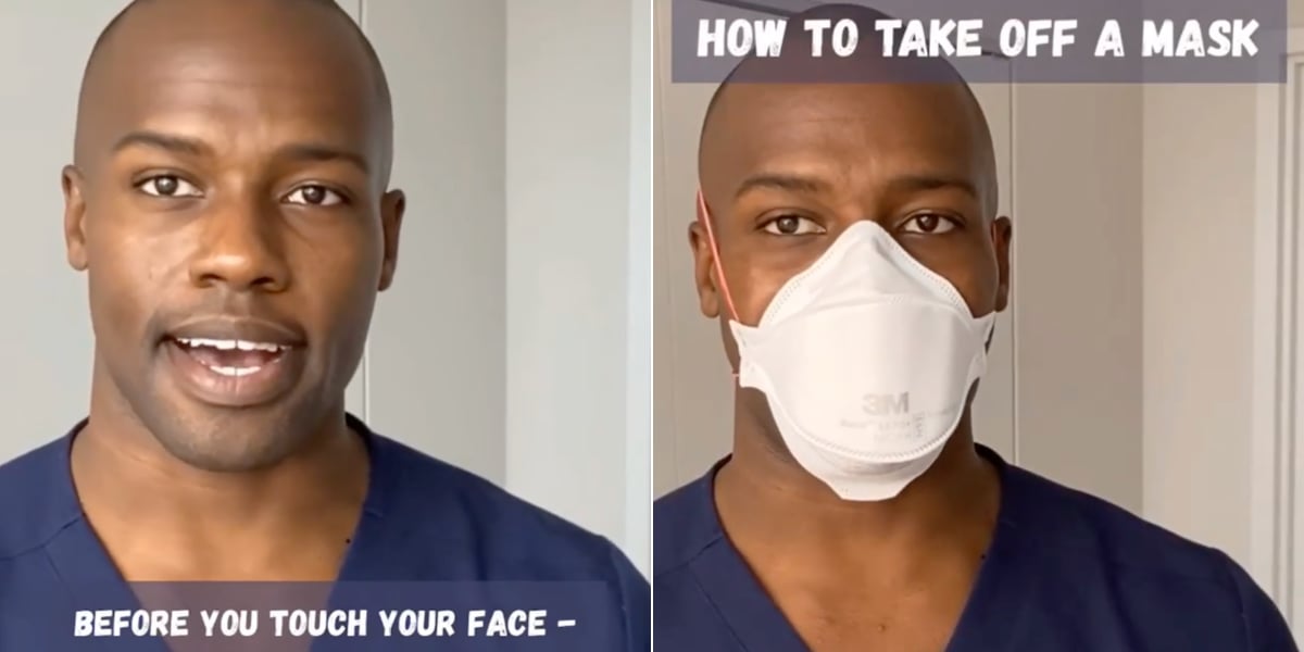 How to Properly Put On and Take Off a Face Mask | POPSUGAR Fitness