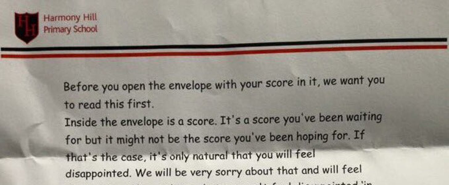 An Encouraging Letter to Students Getting Back Test Scores | PS Family