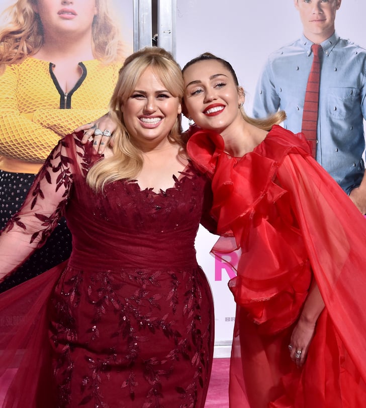 Miley Cyrus's Red Dress at Isn't It Romantic Premiere | POPSUGAR ...