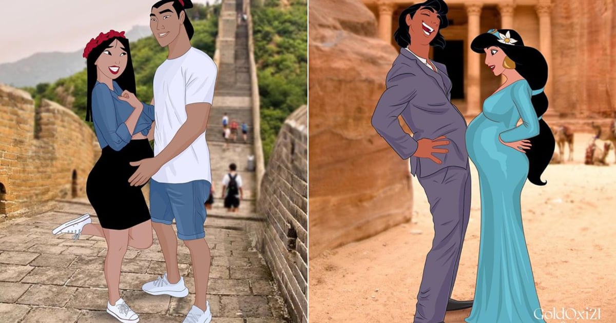 Artist Transforms Disney Princesses Into Pregnant Women | PS Family
