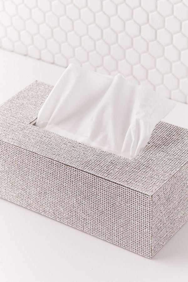 Rhinestone Tissue Box Cover DIY TIssue Box Cover With BLING!