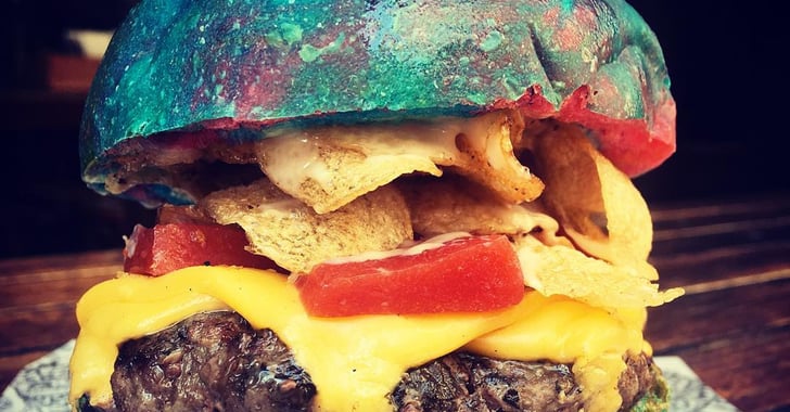 Gene Wilder Rainbow Burger | POPSUGAR Food