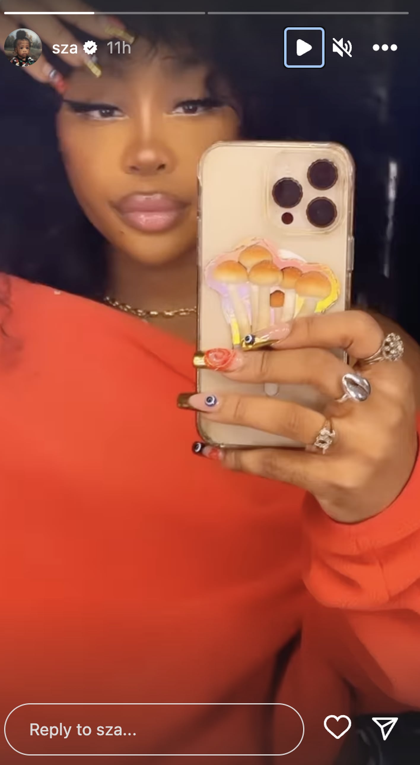 Sza’s Chrome French Manicure With a Twist | PS Beauty
