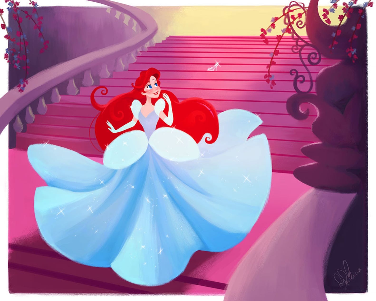 Disney Princess Role Swap Art | POPSUGAR Love & Sex