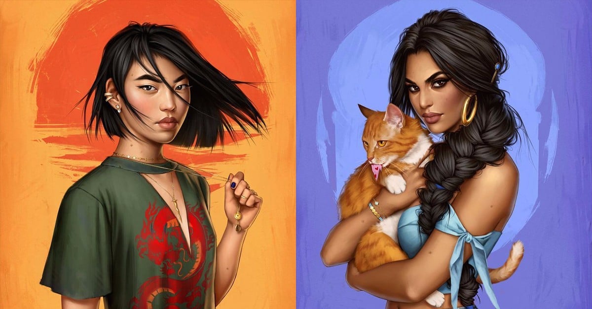 Disney Princesses In Illustrations POPSUGAR Love Sex