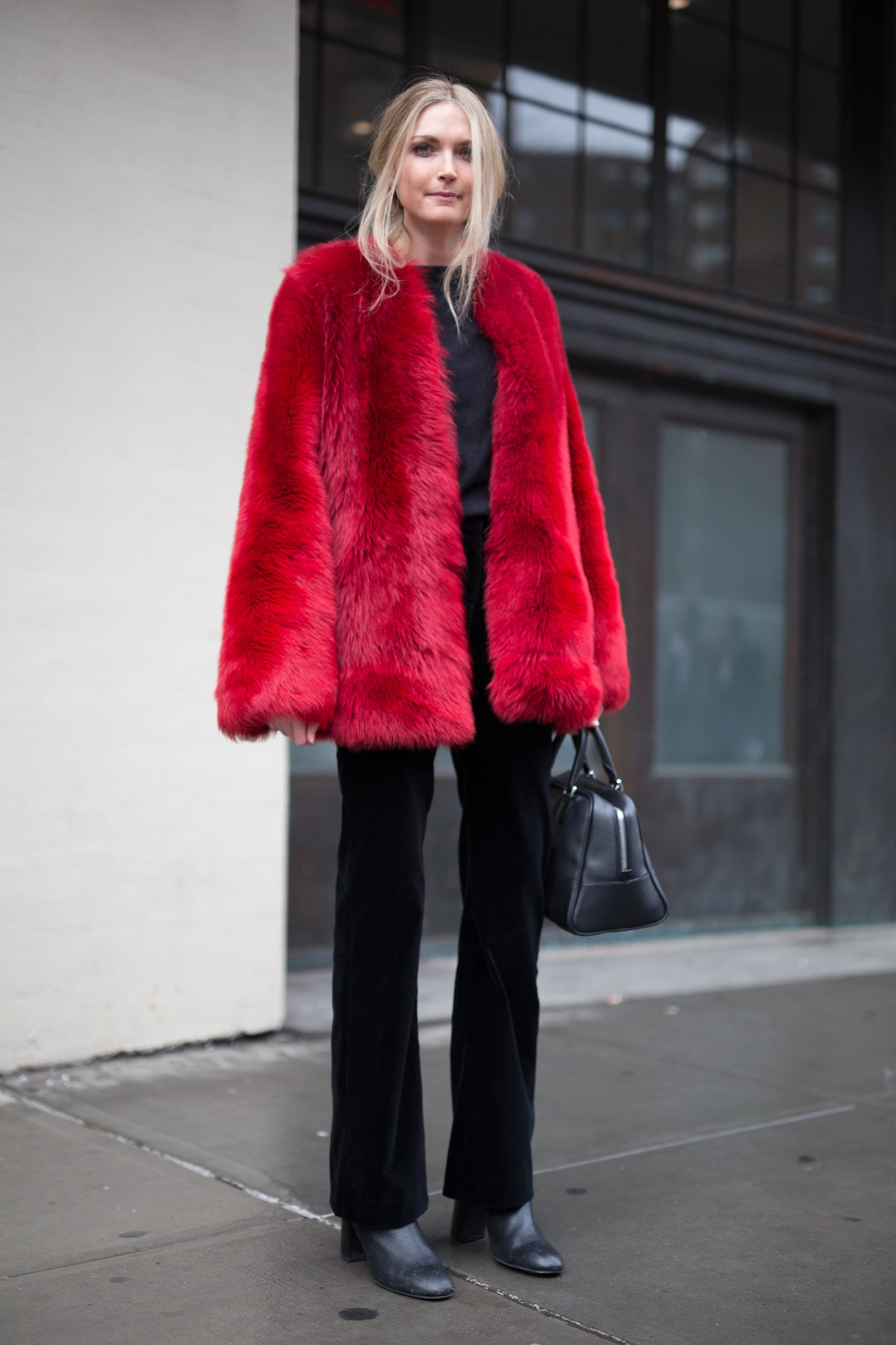 Red Street Style Trend at Fashion Week Fall 2017 | POPSUGAR Fashion