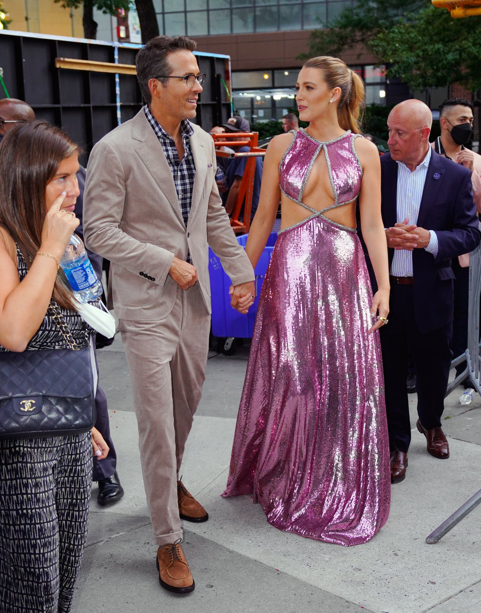 Blake Lively's Pink Prabal Gurung Dress With Ryan Reynolds | PS Fashion