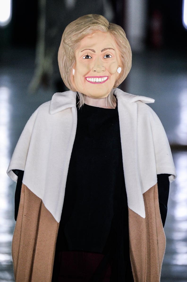 Models Wearing Donald Trump and Hillary Clinton Masks | PS Fashion