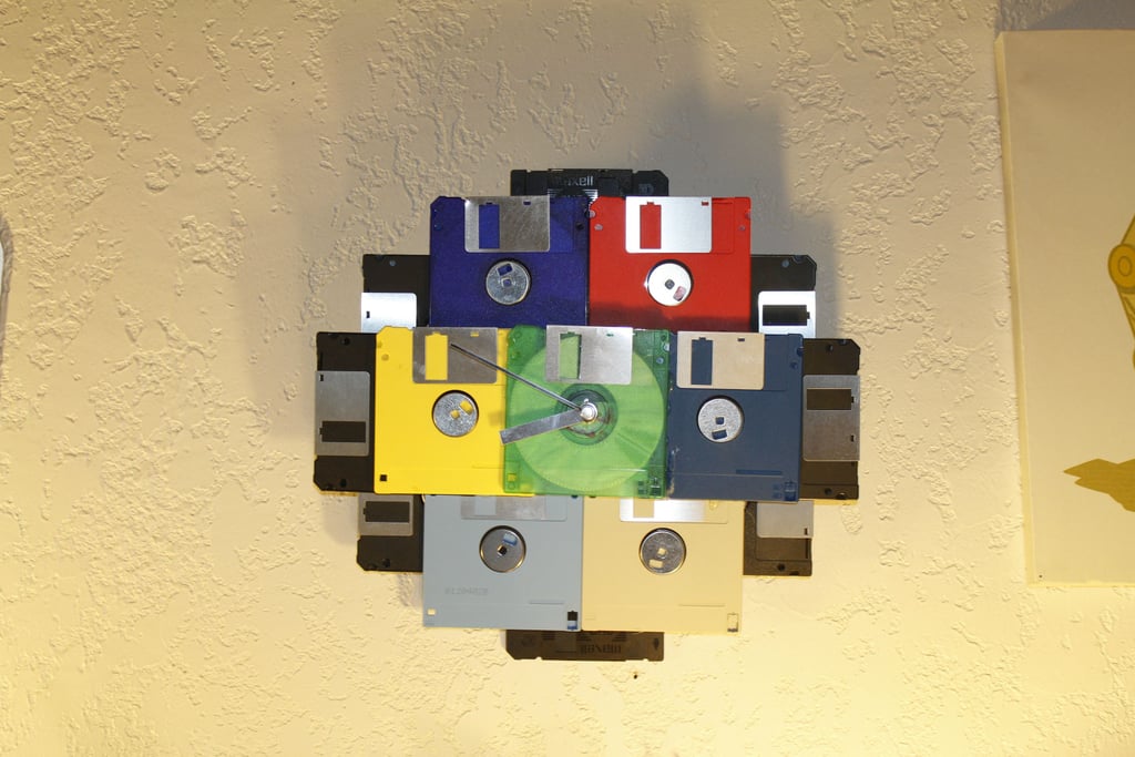 Make A Clock From Scratch Floppy Disk Upcycle Ideas POPSUGAR Tech 