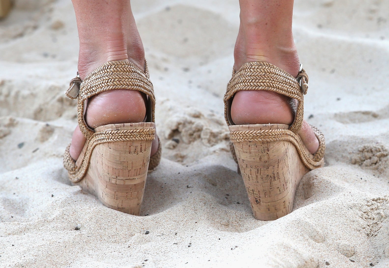 Kate Middleton in Stuart Weitzman Cork Wedges | PS Fashion