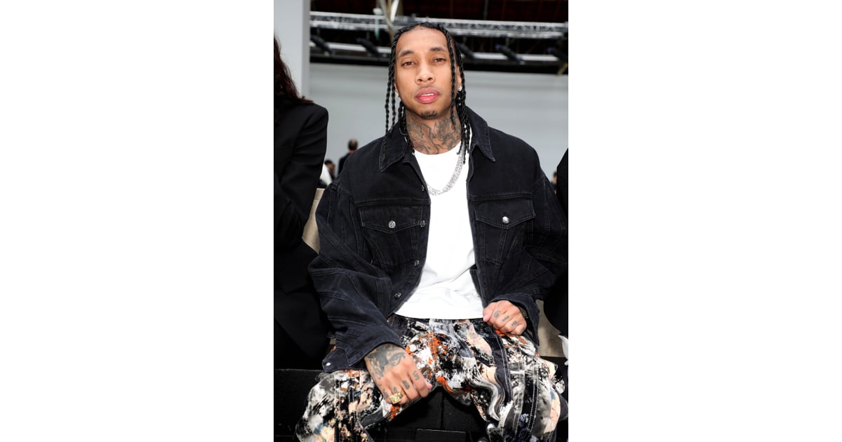 Tyga at the Mugler Paris Fashion Week Show | Celebrities in the Front ...