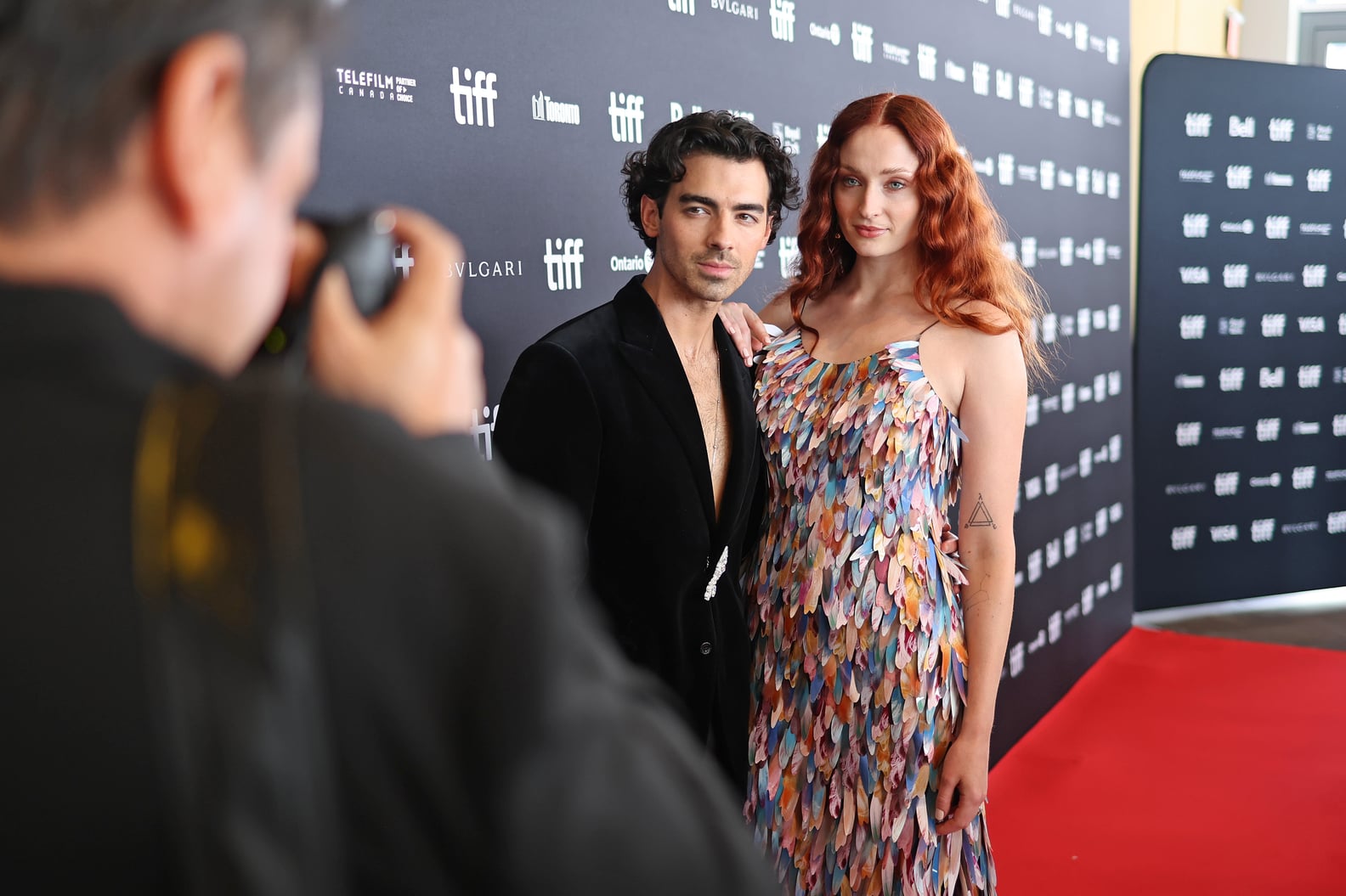 Sophie Turner and Joe Jonas at Devotion Premiere at TIFF | POPSUGAR ...