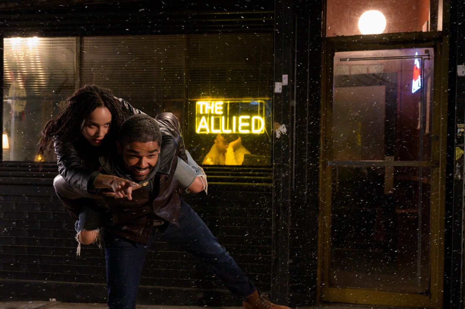 Zoë Kravitz's Leather Jacket as Rob on High Fidelity | POPSUGAR Fashion
