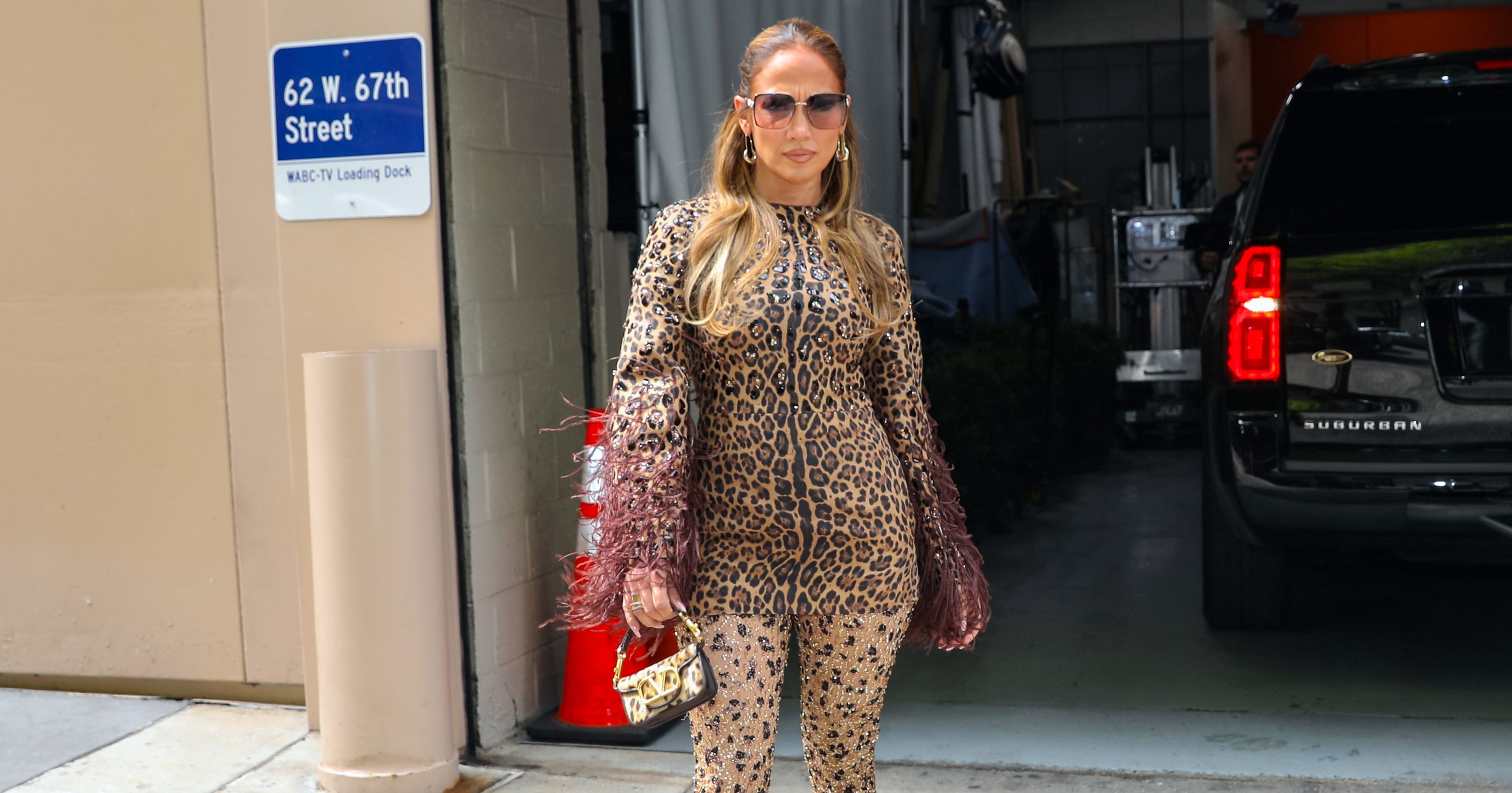 Jennifer Lopez Wears Head-to-Toe Valentino Leopard Print | PS Fashion