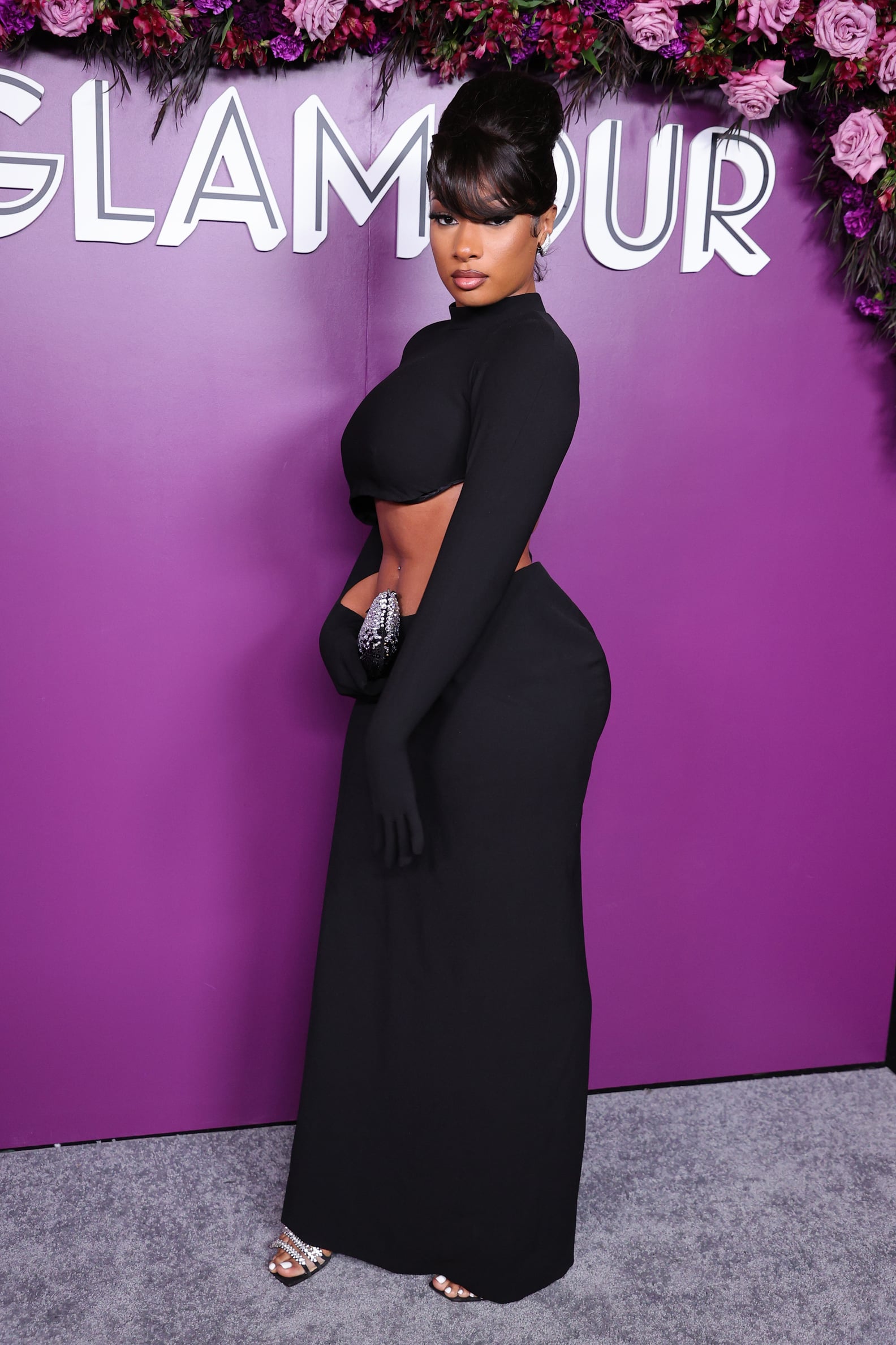 Megan Thee Stallion's Cutout Monot Dress at Glamour Awards | PS Fashion