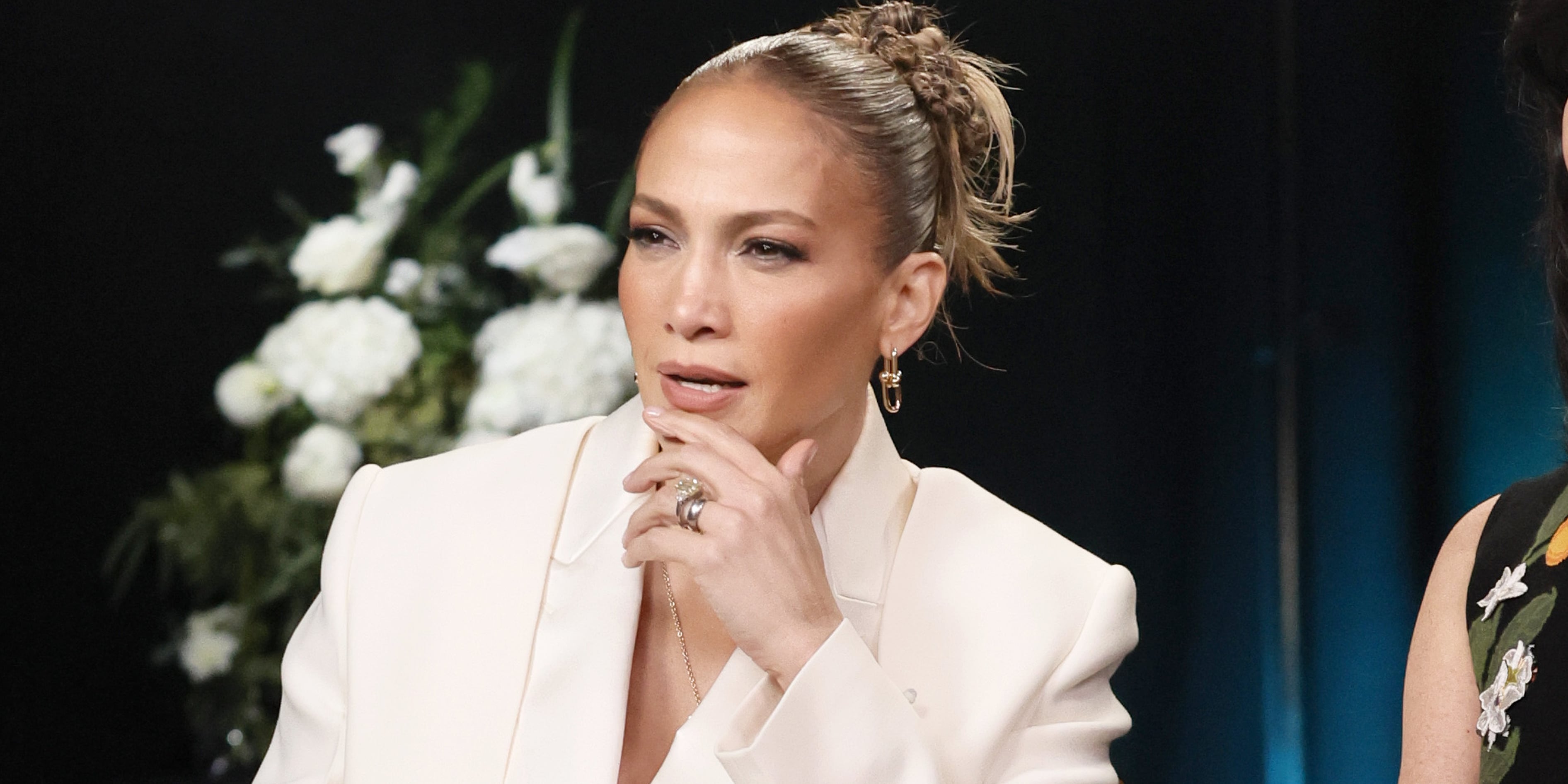 J Lo's White Fendi Suit at Raising Latina Voices Event | PS Fashion