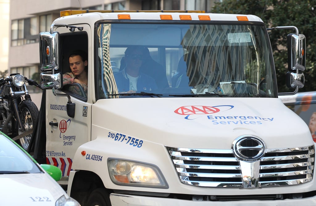 Harry Styles on a Motorcycle | POPSUGAR Celebrity