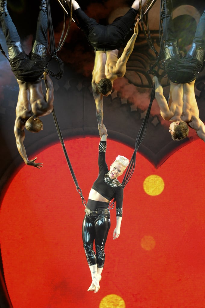Pink Flying During Performances Pictures | POPSUGAR Celebrity