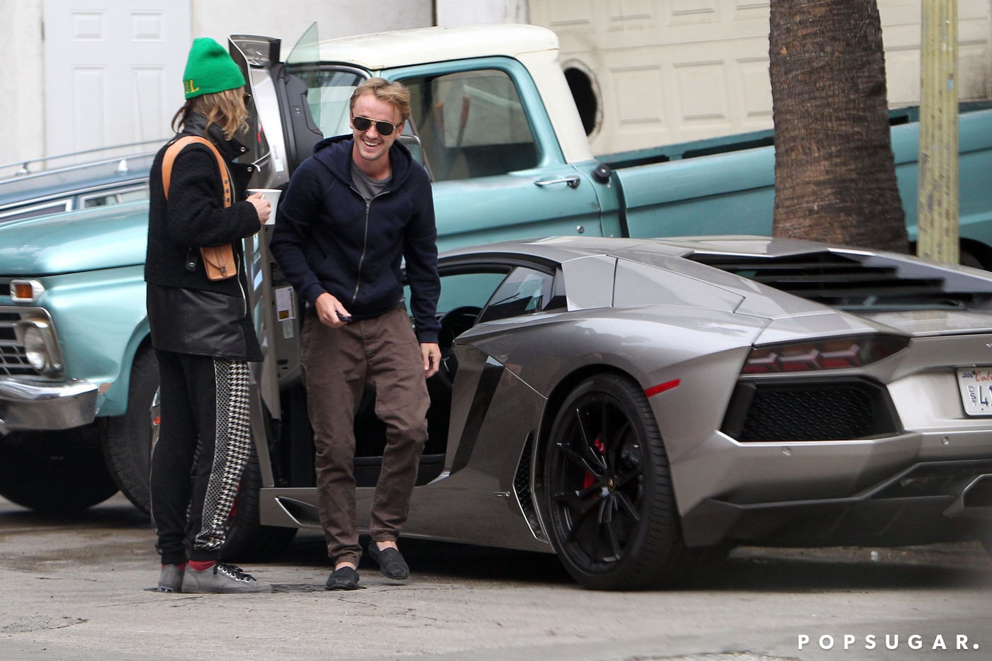 Tom Felton Driving a Lamborghini Aventador | PS Celebrity