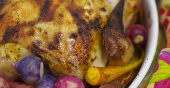 Roast Chicken With Spring Vegetables Recipe | POPSUGAR Food