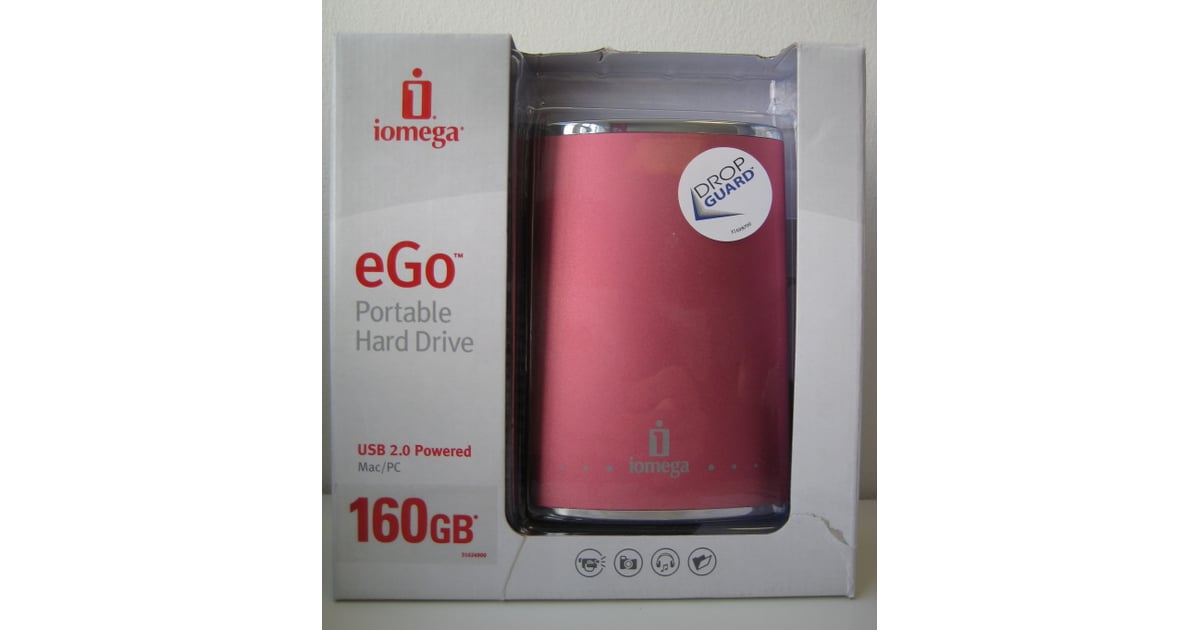 Flask Style Pink Portable Hard Drive by Iomega