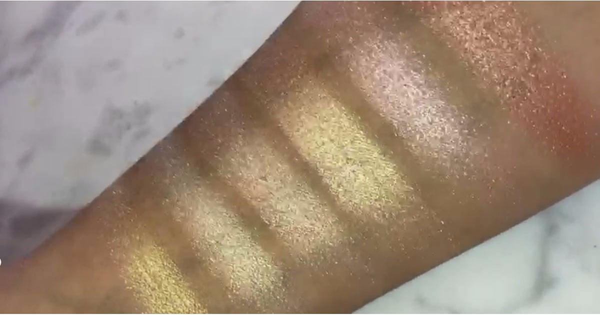 Kylie Jenner Launches Highlighter | Swatches | POPSUGAR Beauty