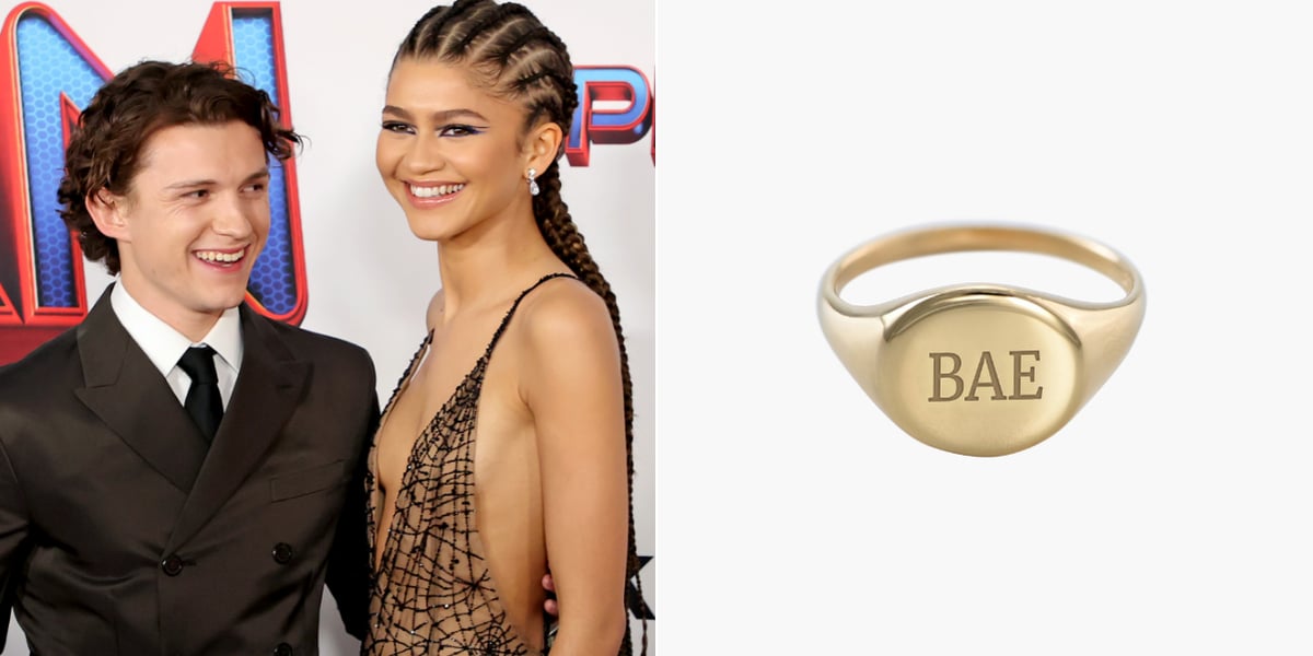 Signet Rings Like Zendaya's For Tom Holland | POPSUGAR Fashion