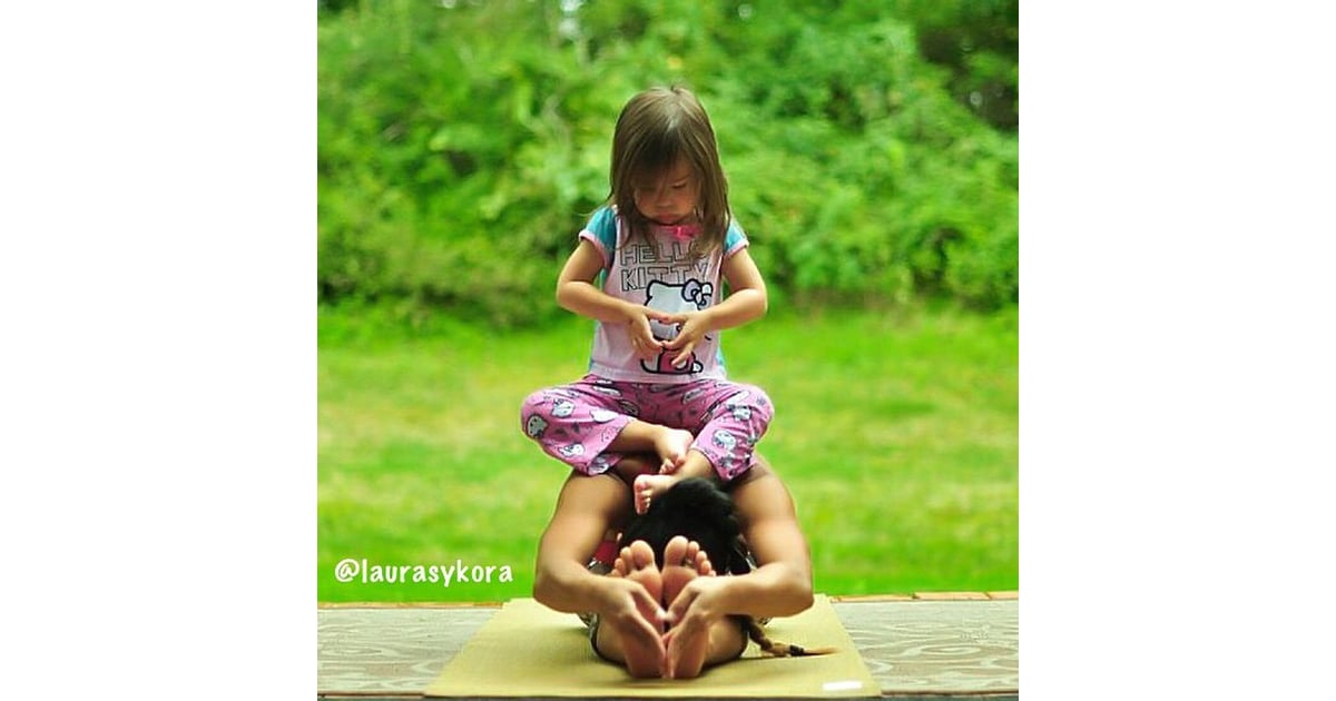 Mom And Daughter Yoga Photos Popsugar Fitness Photo 9