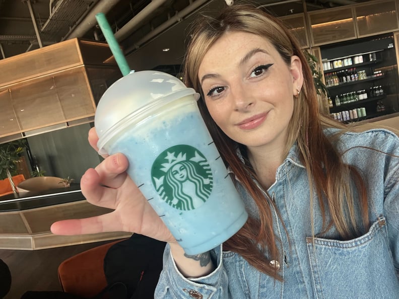 Starbucks Blue Raspberry Cloud Frappucino Review | PS UK Food
